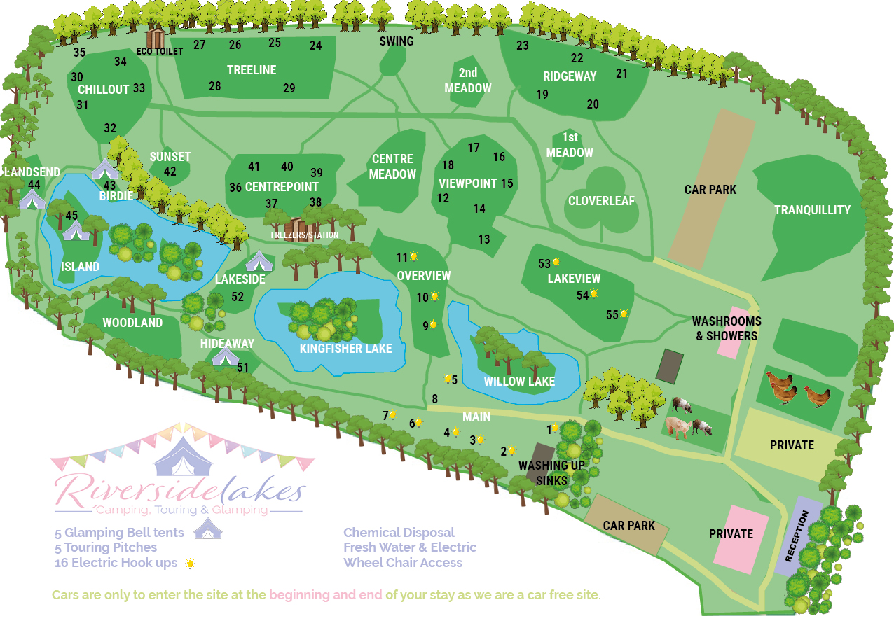 Campsite Map | RIVERSIDE LAKES
